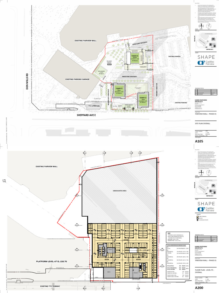 6 Architectural Plans Part 2 of 3 1800 Sheppard Avenue East | PDF ...