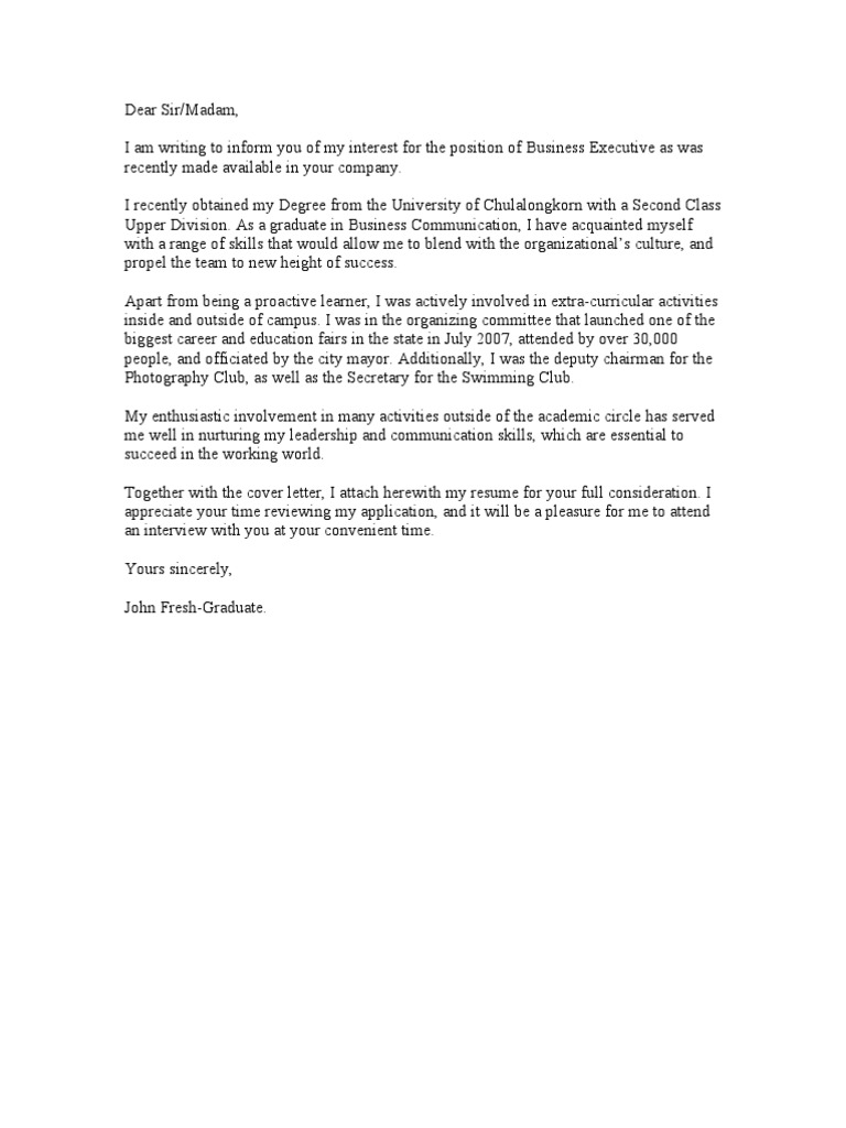 Application Letter Sample | Communication | Further Education | Free 30 ...