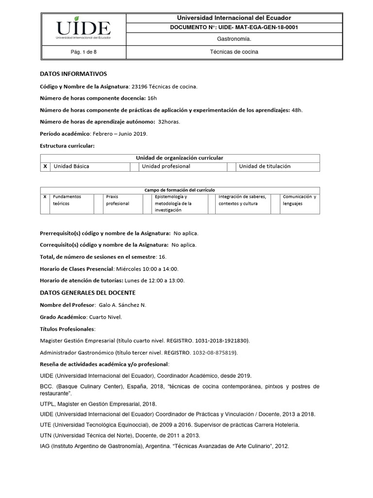 Tecnicas de Cocina GASN | PDF | Cocinando | Salsa