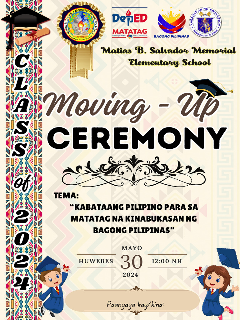 Matias B. Salvador Moving Up Ceremony | PDF
