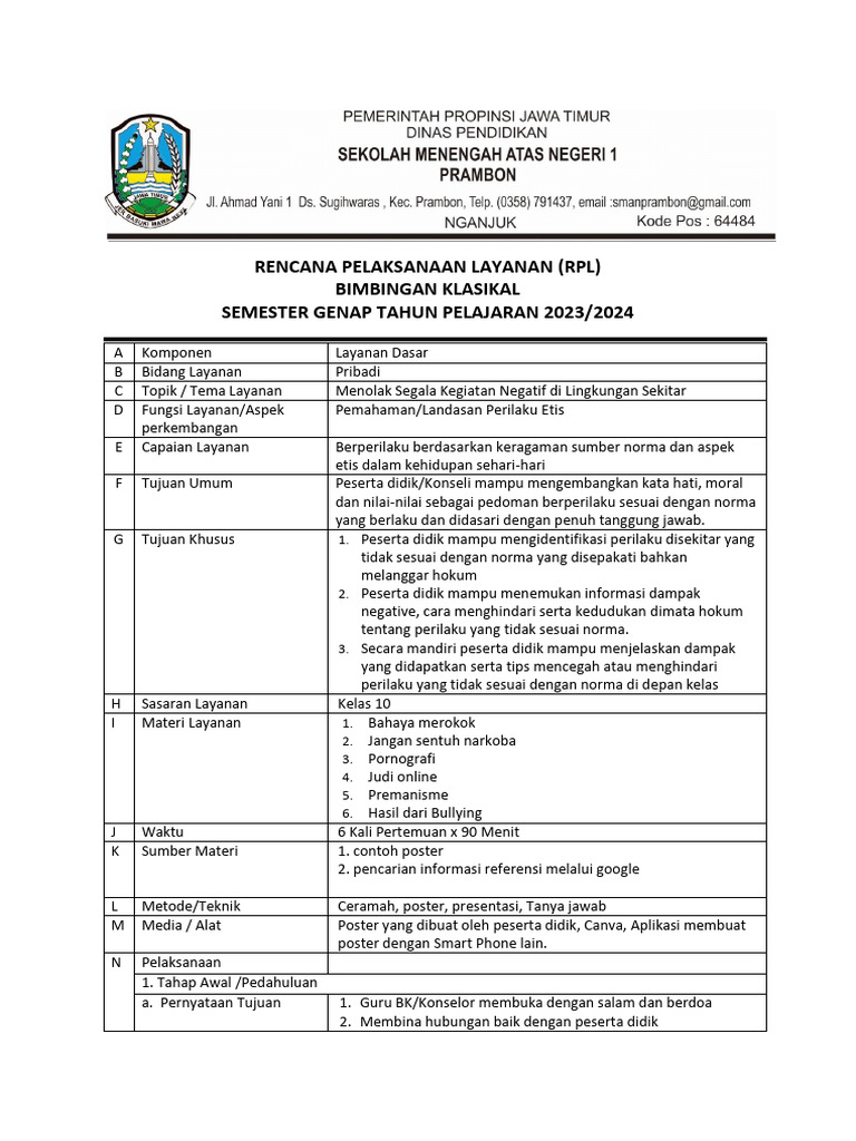 RPL BK Kelas X | PDF