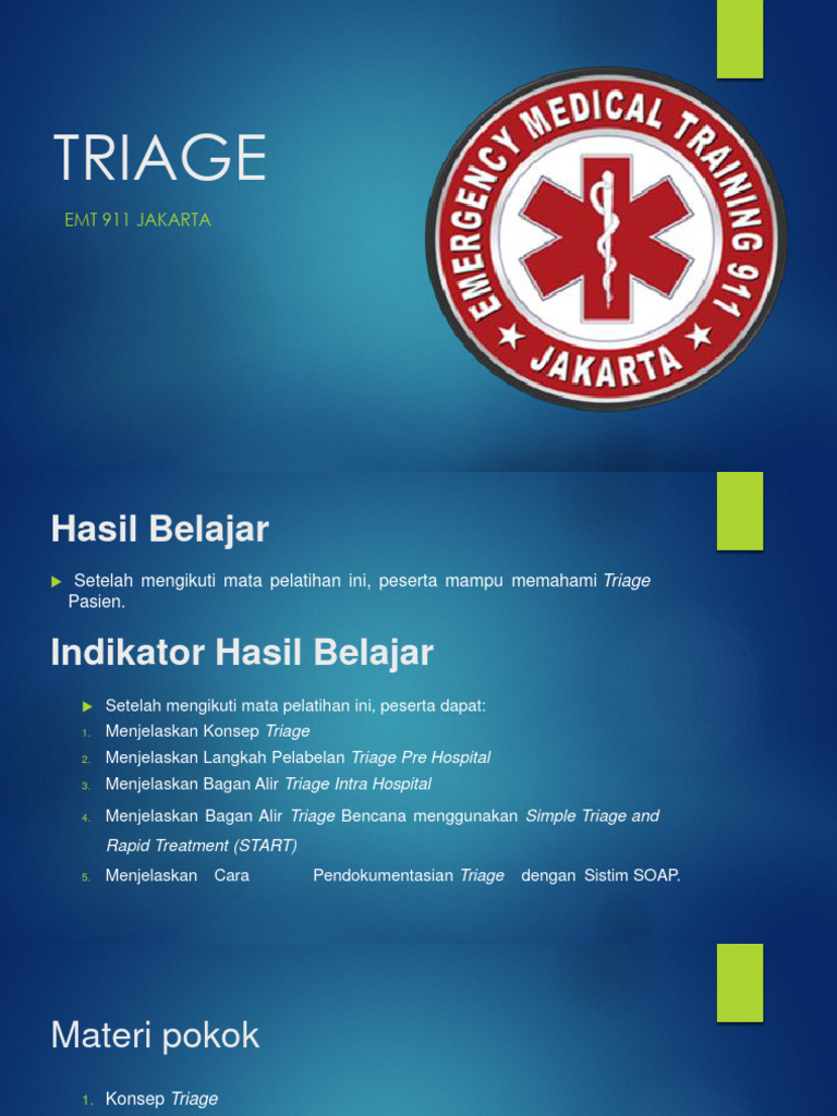 Triage Pasien | PDF