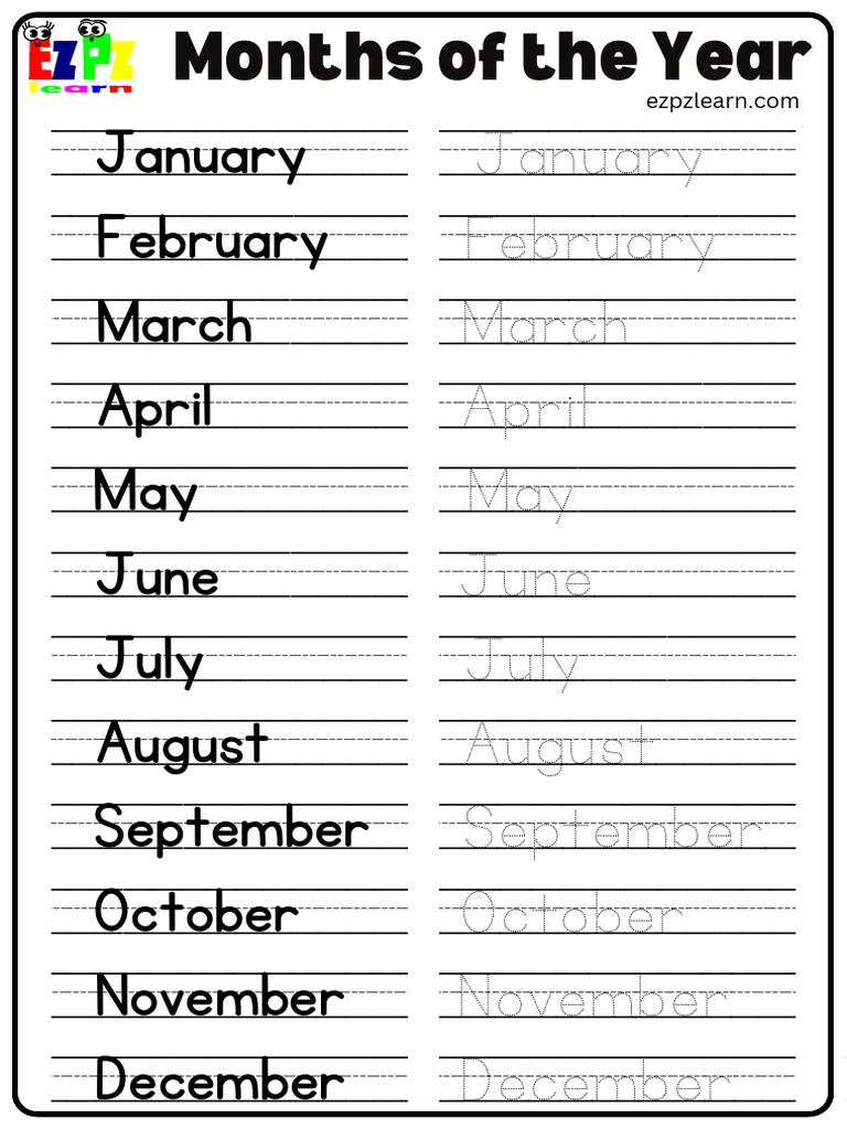 Months of the Year Overview | PDF | Poetry