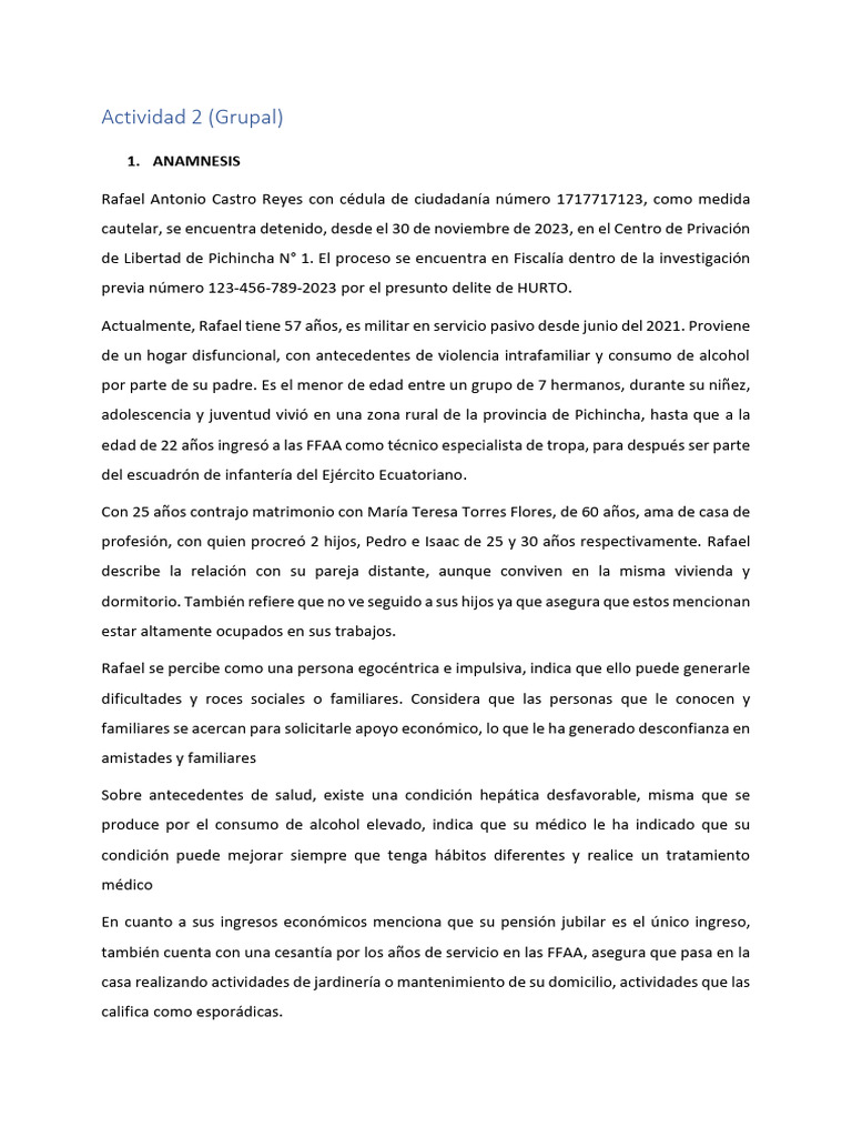 Caso NEO-MMPI-PAI | PDF | Las emociones | Depresión (estado de ánimo)
