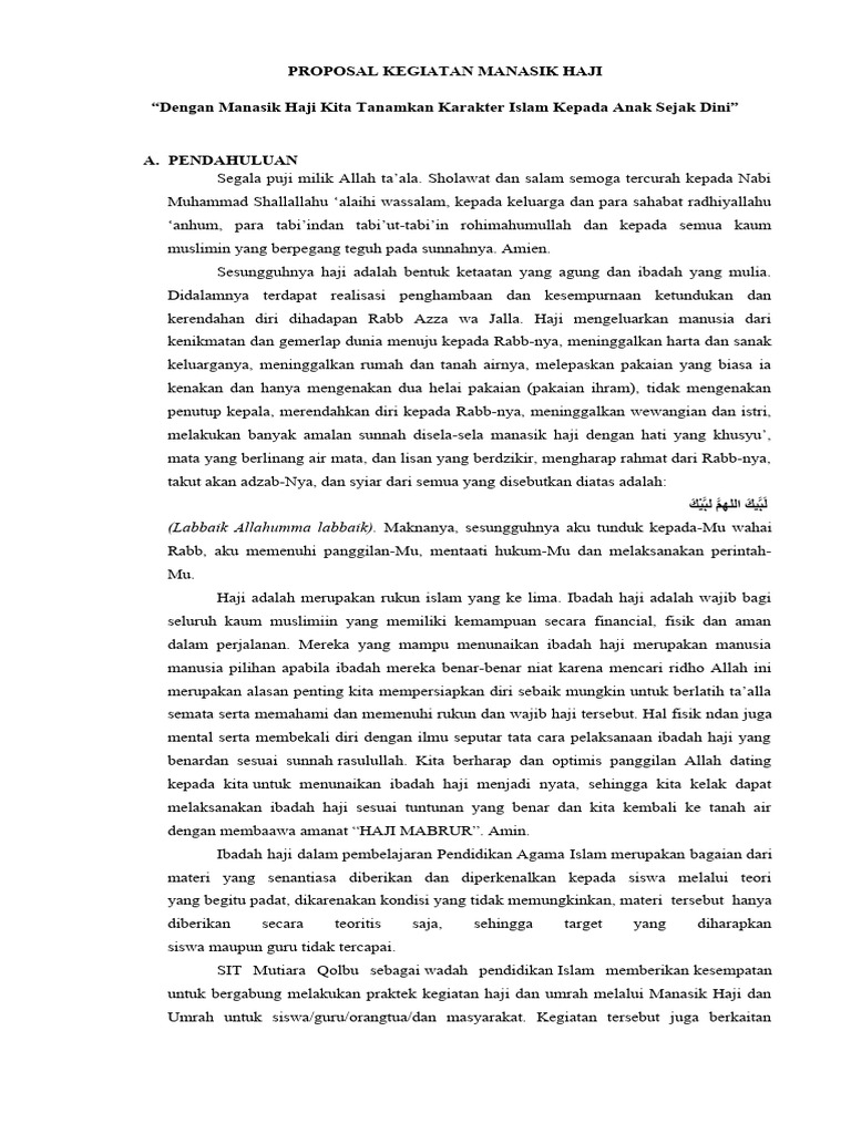 Simulasi Manasik Haji untuk Anak | PDF | Agama & Spiritualitas
