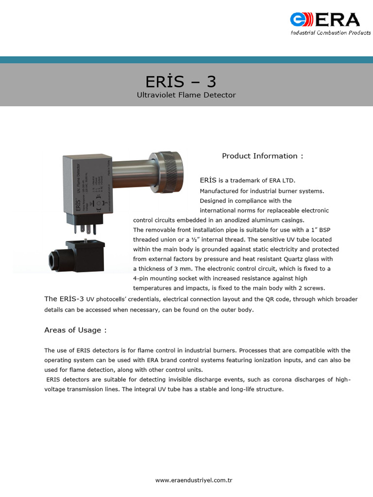 Eris 3 Uv Detector | Download Free PDF | Electromagnetic Spectrum | Ultraviolet