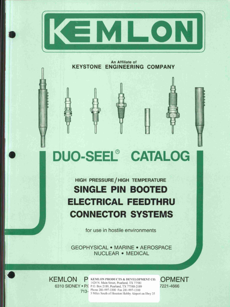 Single Pin Booted | PDF