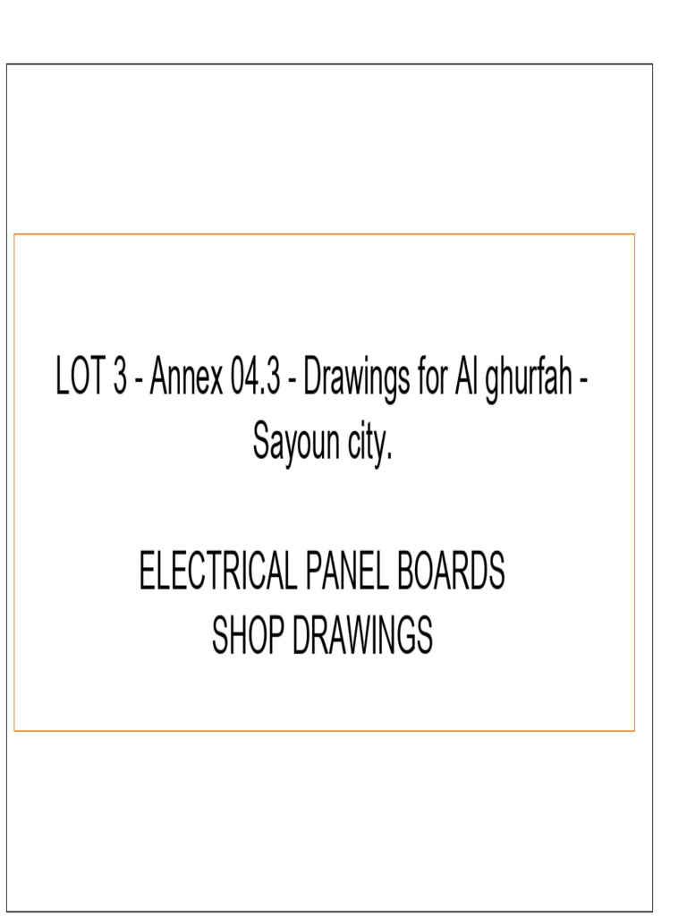 7-LOT 3 - Annex 04.3 - Drawings For Al Ghurfah - Sayoun City. | PDF ...