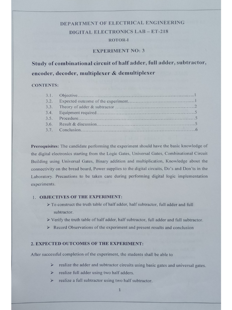 Electronics experiment | PDF