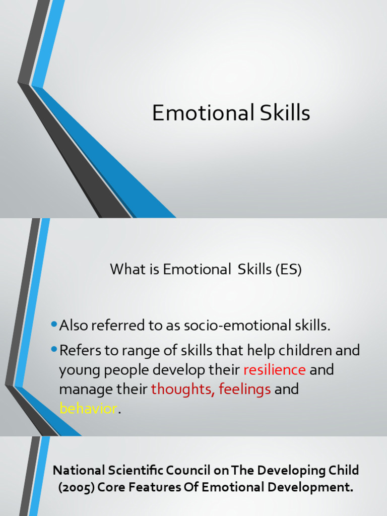 Understanding Emotional Skills for Youth | PDF | Emotional Intelligence ...