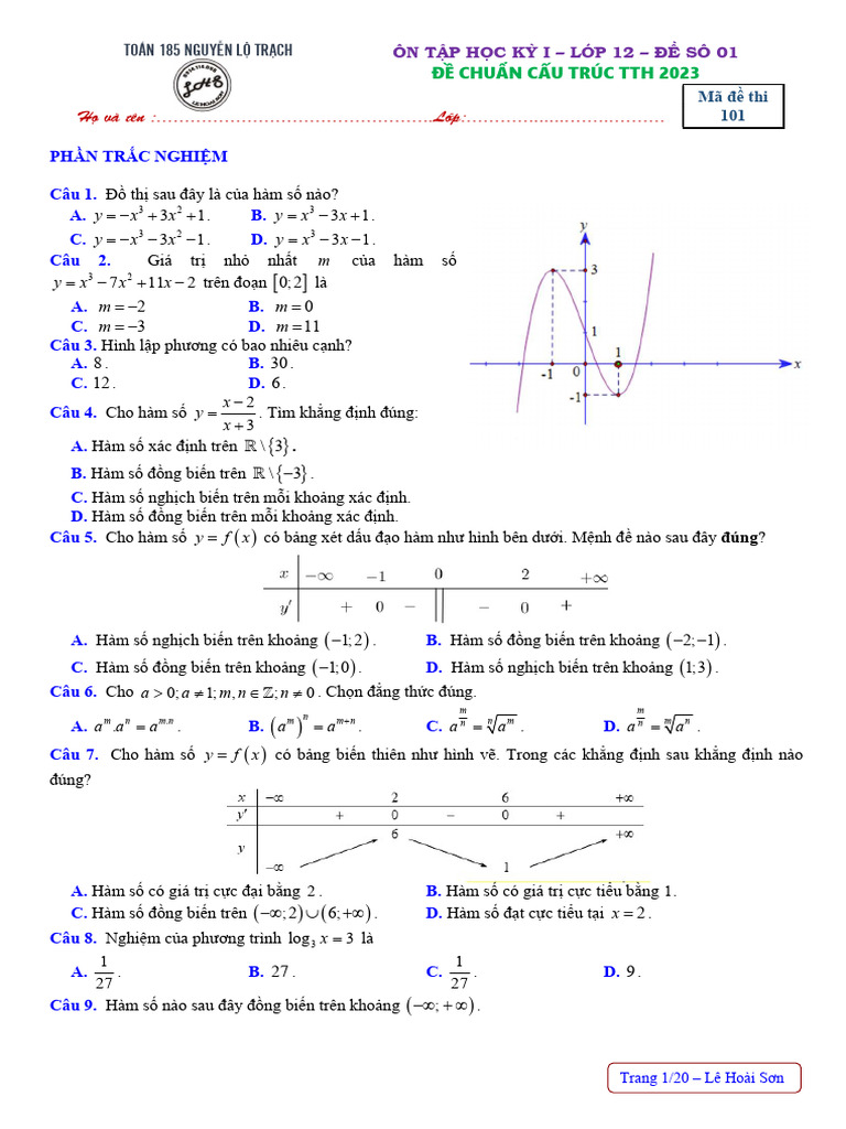 5-ĐỀ-CHUẨN-CẤU-TRÚC-HKI-TTH-NĂM-2023-1 | PDF