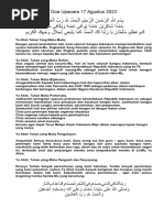 Doa Upacara 17 Agustus 2024 | PDF