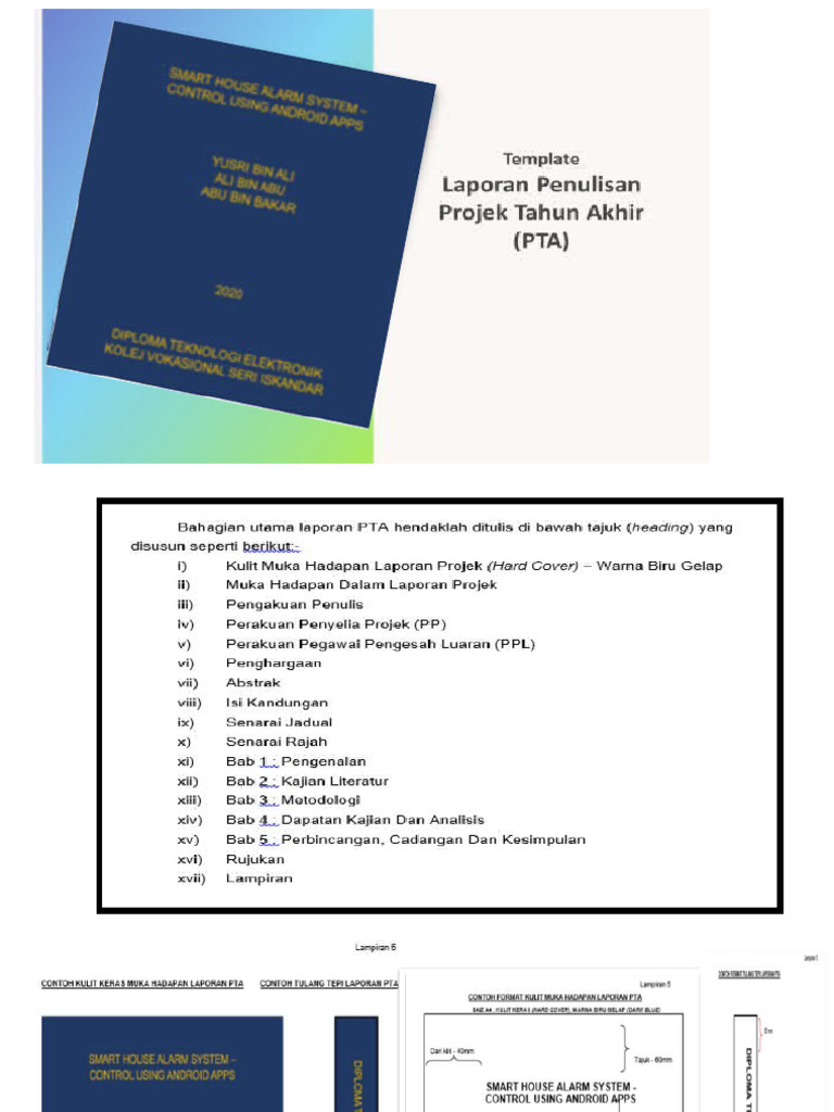 Slide Template Penulisan Laporan Pta 2020 | PDF