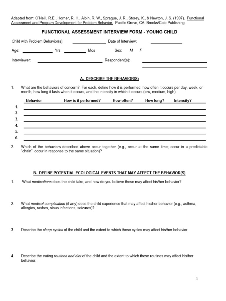 FAI - Blank | PDF | Communication | Behavior