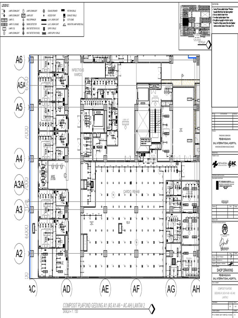 Composite Ceiling Gedung A1 2ND Floor-A1 (As A1-A6 Ac-Ah) | PDF