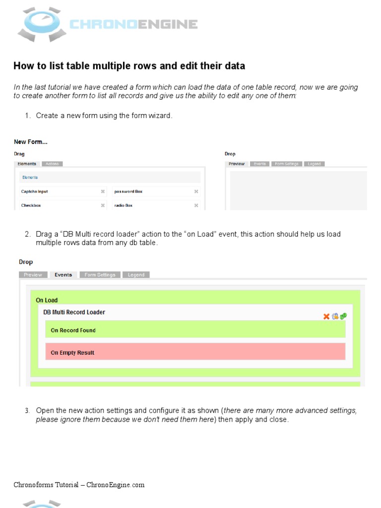 How to list table rows and edit data | PDF | Areas Of Computer Science ...