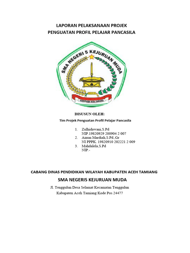 Contoh MODUL PROJEK P5 | PDF