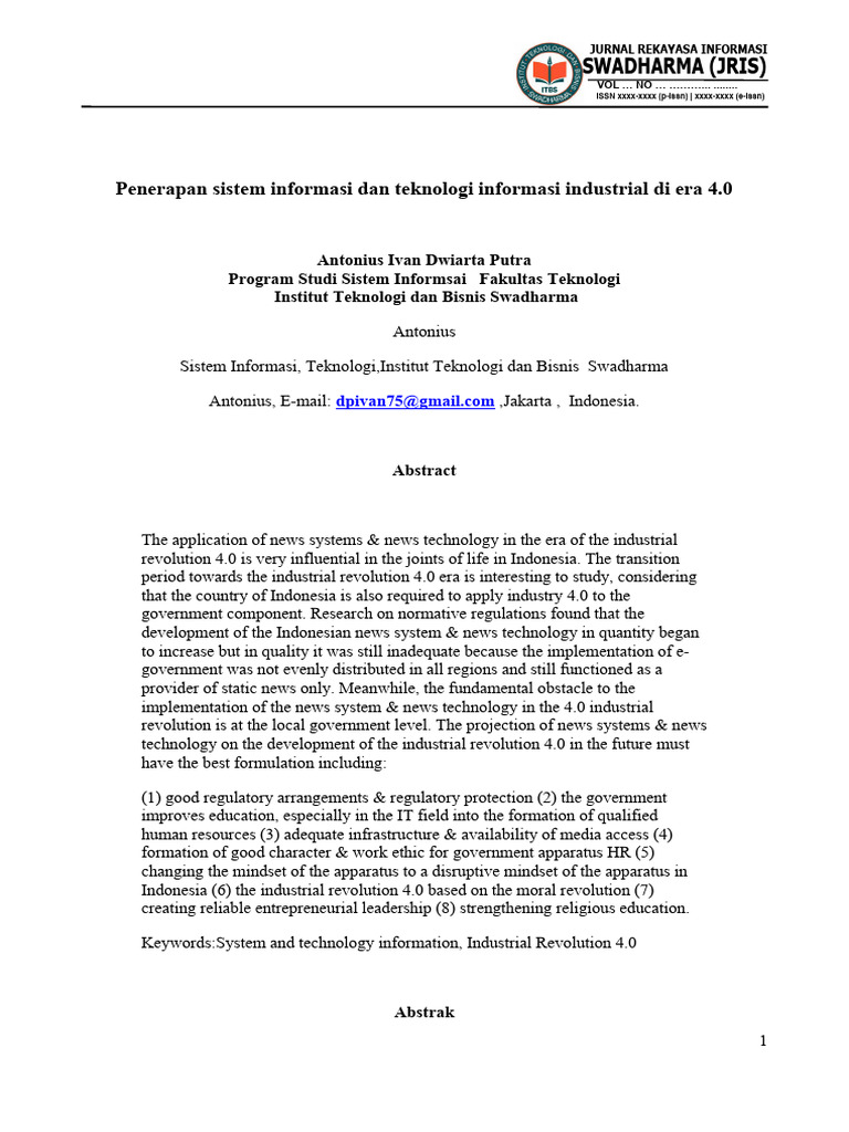 TUGAS JUrnal DSI IVAN 221111005 | PDF | Ilmu Sosial | Komputer