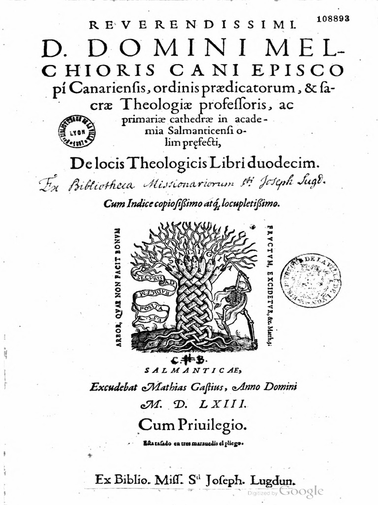 Tratado Teológico de Melchor Cano | PDF