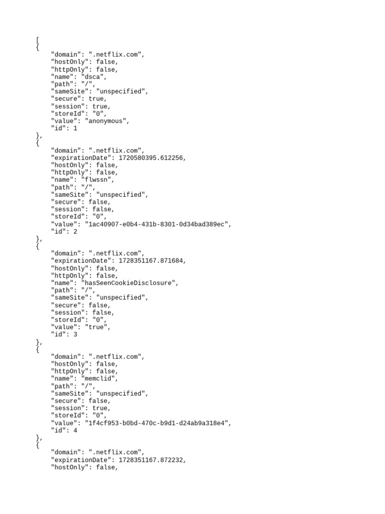 Netflix Cookies | PDF