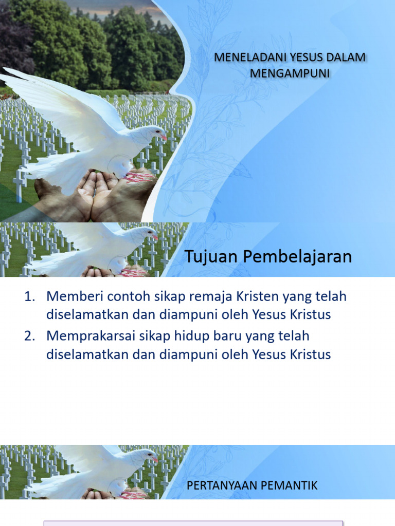 Materi Meneladani Yesus Dalam Mengampuni | PDF