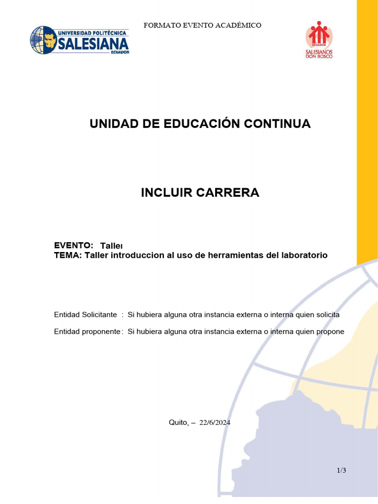 Formato Eventos Ec (2) (3) (Recuperado Automáticamente) | PDF