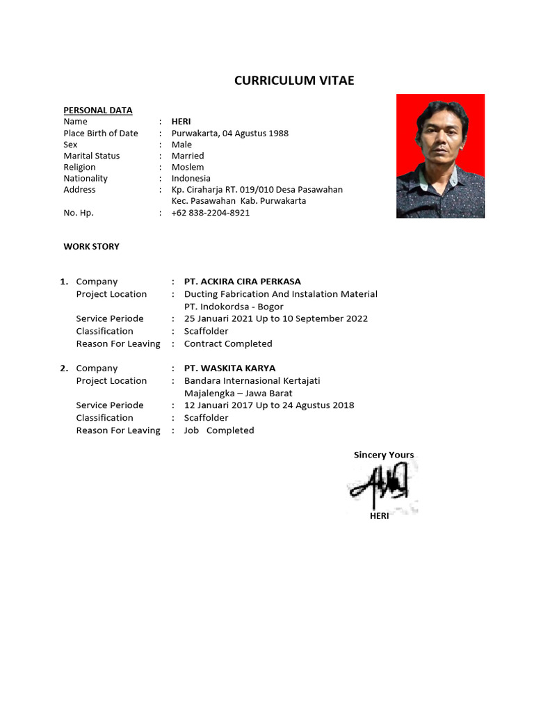 Heri CV | PDF