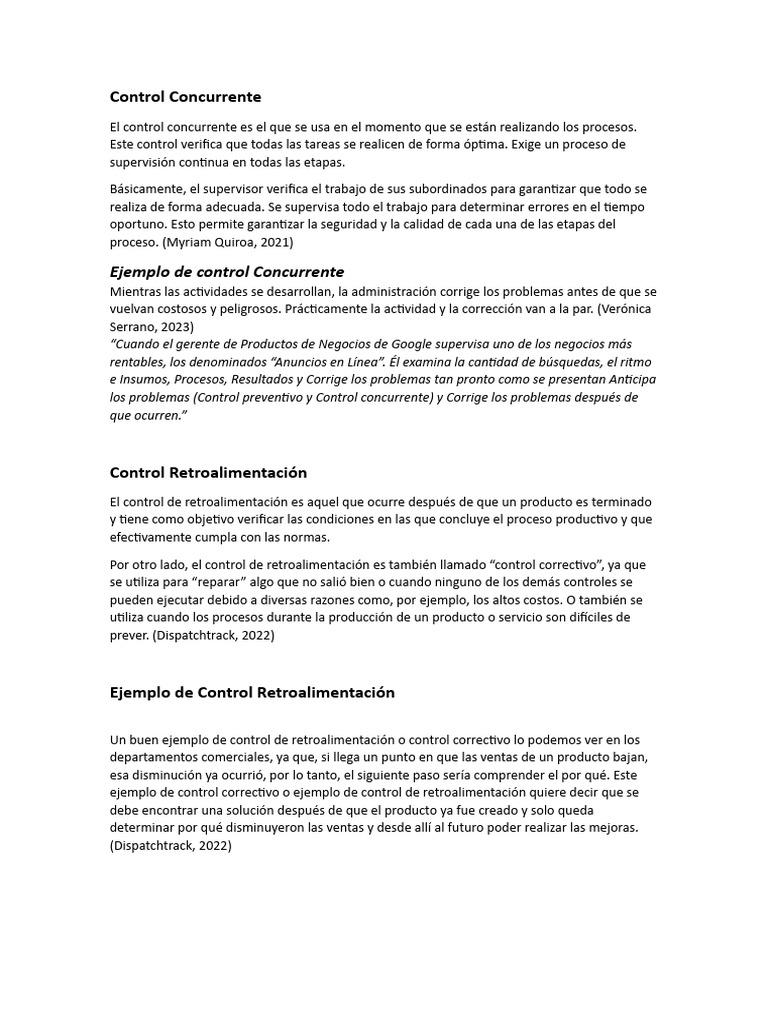 Control Concurrente y Retroalimentación | PDF | Realimentación