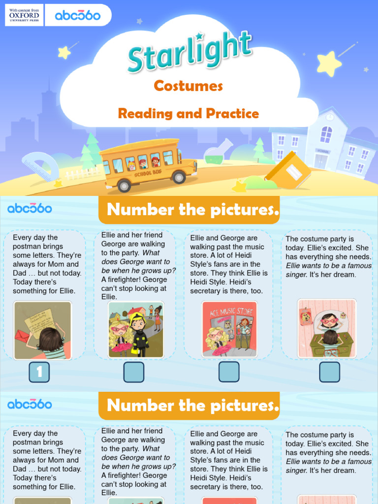 Unit 6 Lesson 4 Costumes Reading and Practice | PDF