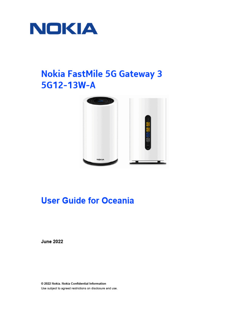 Fastmile 5g Gateway 3 User Guide | PDF | Wi Fi | 4 G