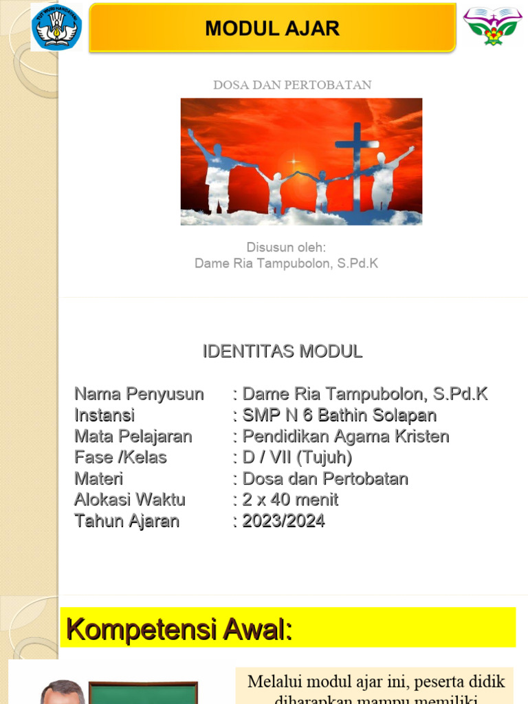 Template Modul Ajar | PDF | Sains & Matematika
