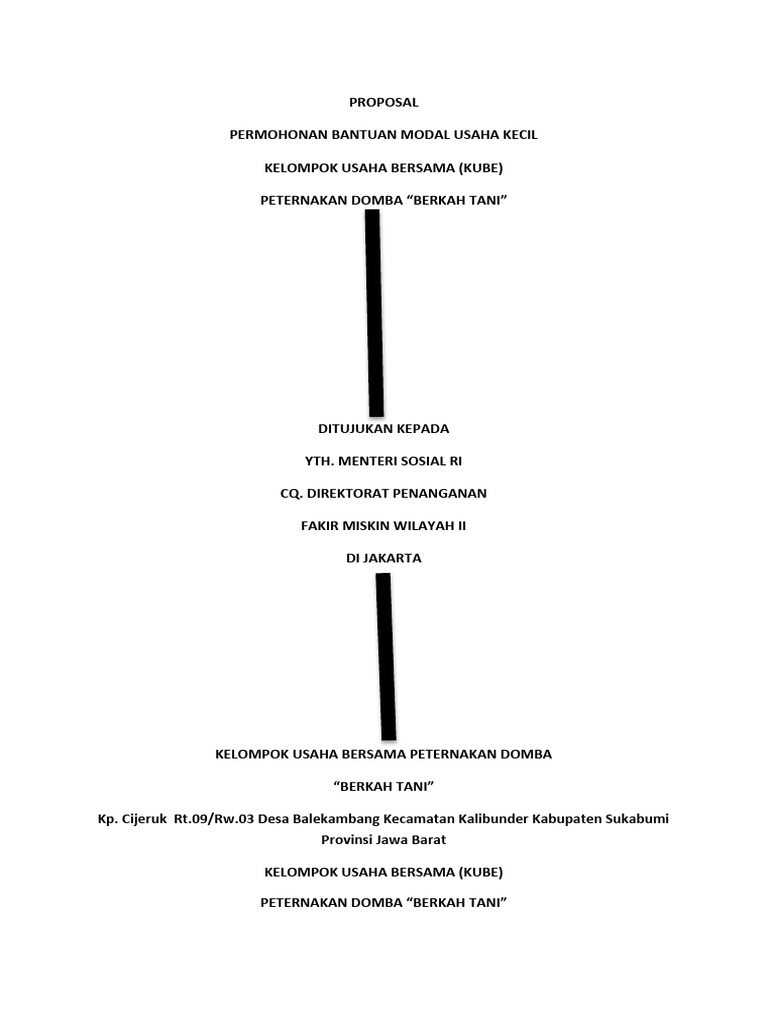 Proposal Kube Domba | PDF