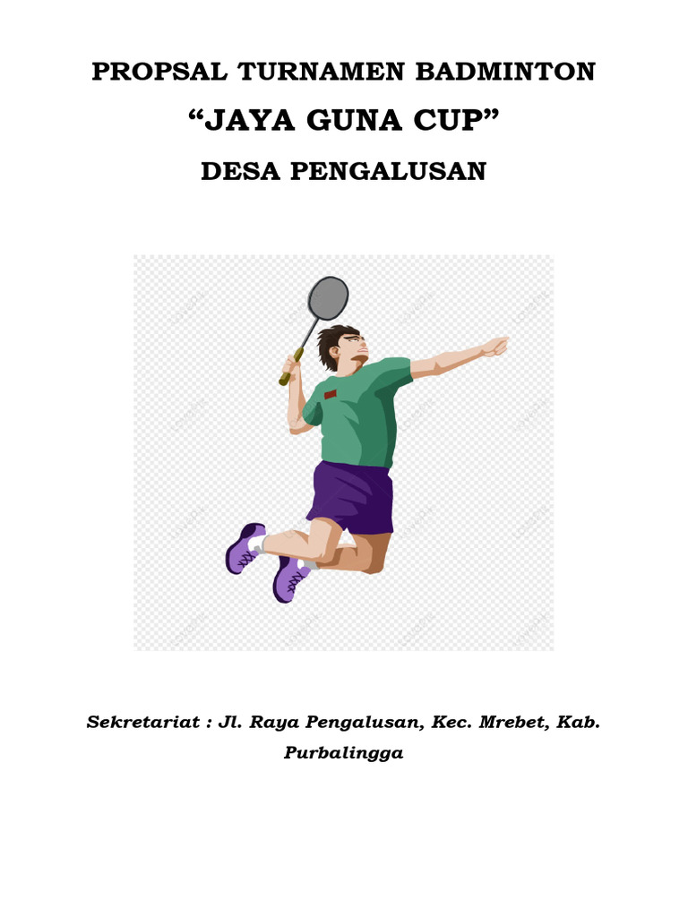 Proposal Turnamen Badminton | PDF
