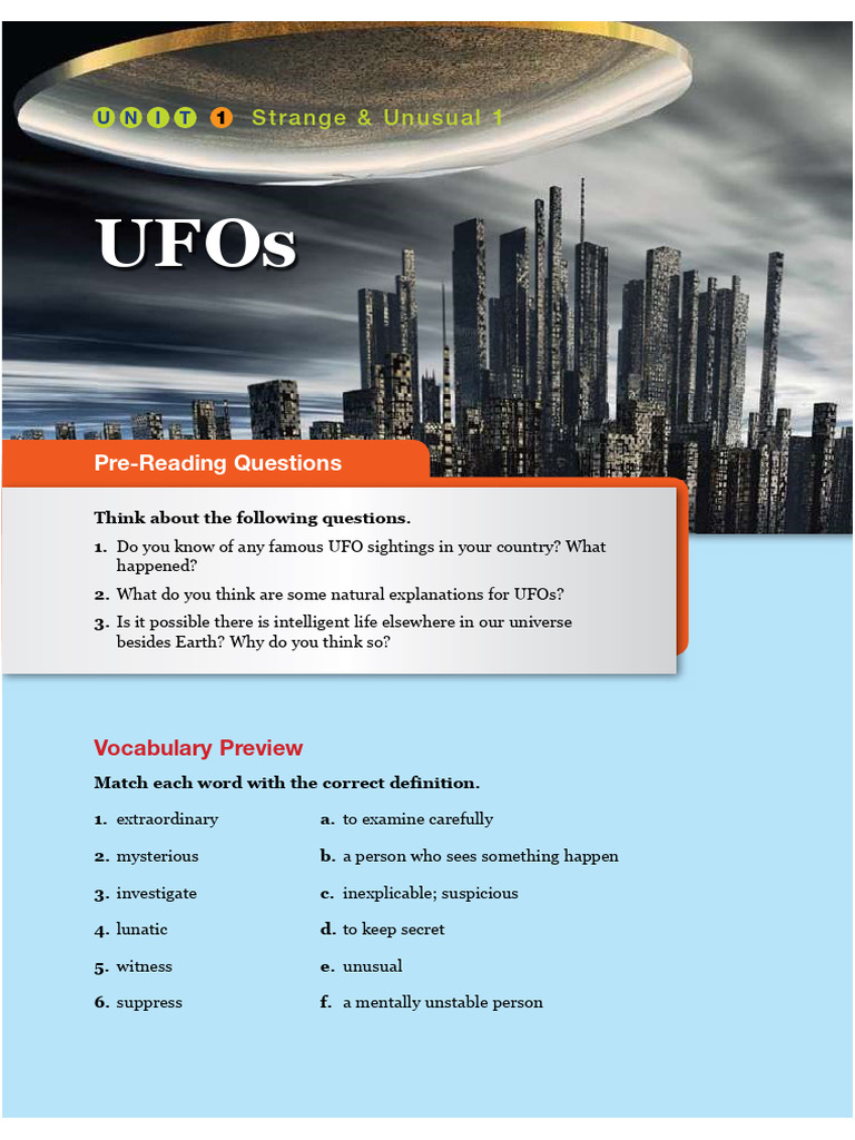 Reading unit 1 | PDF