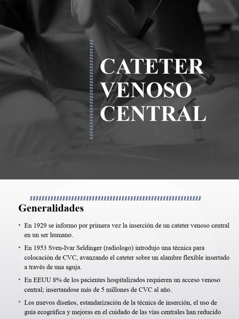 Cateter Venosos Central | PDF | Especialidades Medicas | Sistema cardiovascular