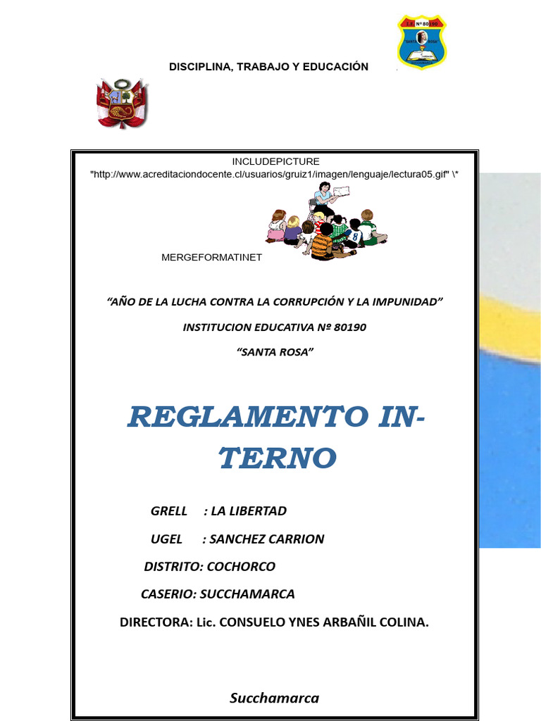 Reglamento Interno 2020 | PDF | Disciplinas | Evaluación Reglamento Interno 2020 | PDF | Disciplinas | Evaluación