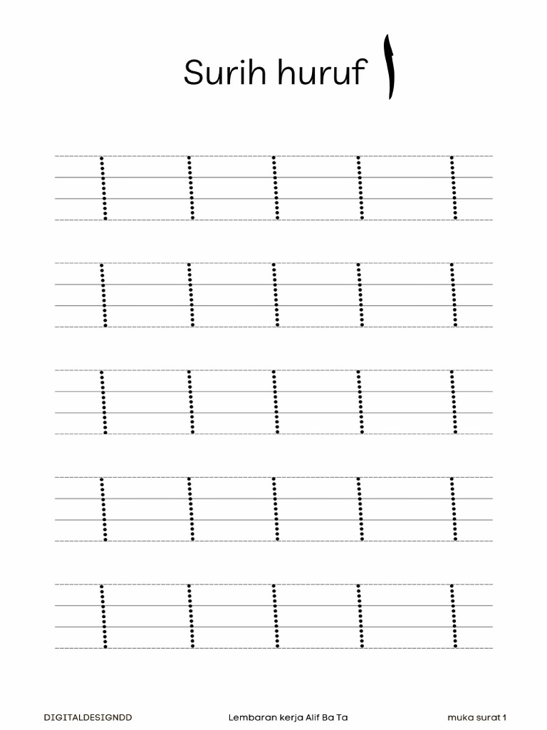 Lembaran Kerja Alif Ba Ta 2 v1 | PDF