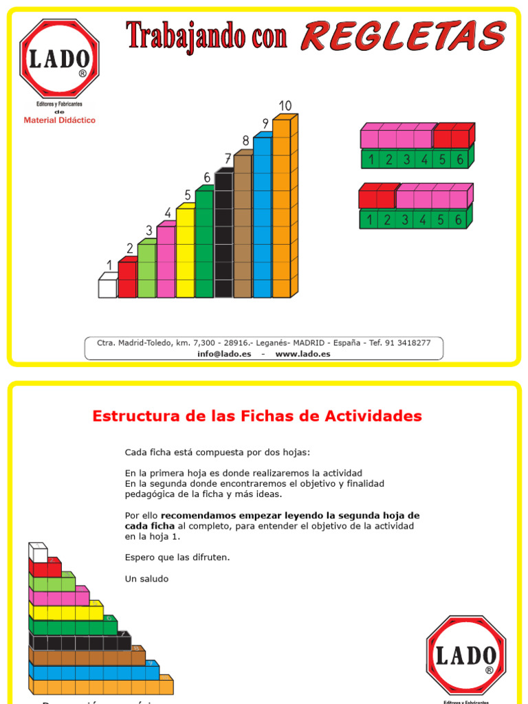 Trabajando Con Regletas LADO | PDF | Aprendizaje | Educación primaria