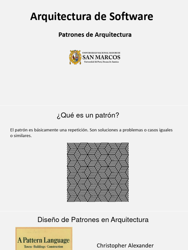 Arquitectura de Software Patrones de Arquitectura | PDF | Arquitectura orientada a Servicios ...