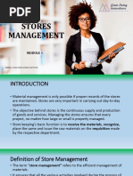 LECTURE Notes On Stores Management | PDF | Retail | Inventory