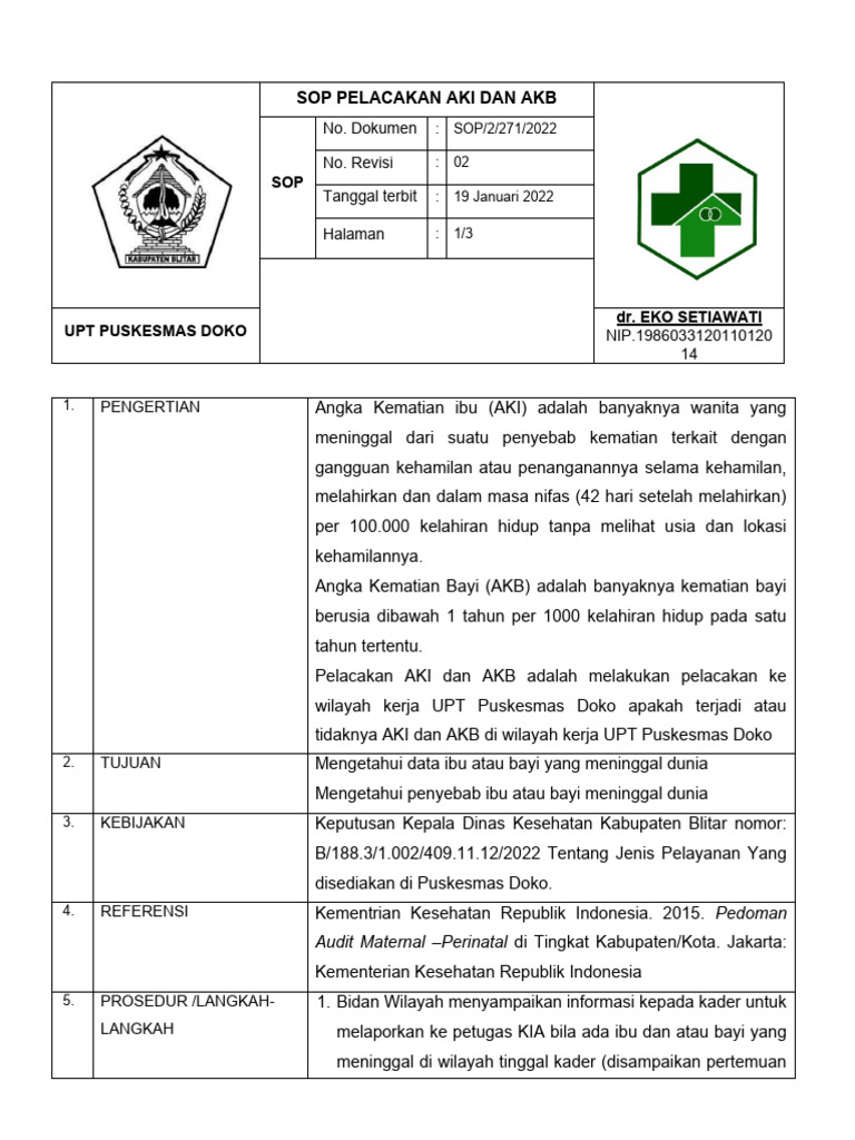 Sop Pelacakan Aki Dan Akb 1 | PDF