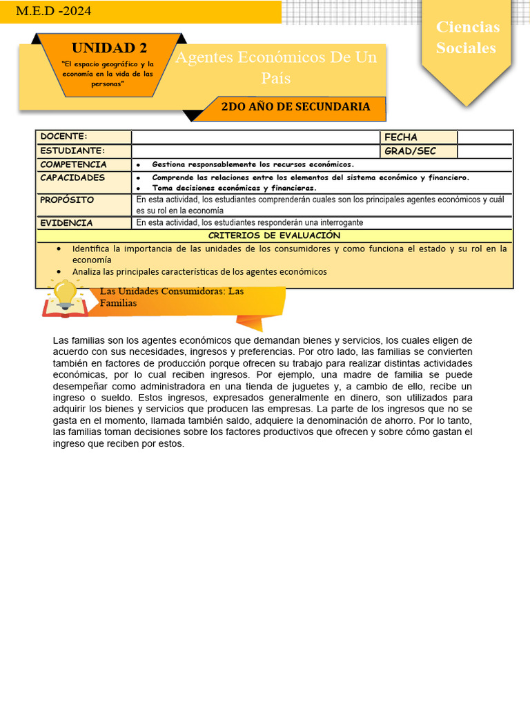 Resolución - CCSS 2° - Semana 2 | PDF | Business | Bienes