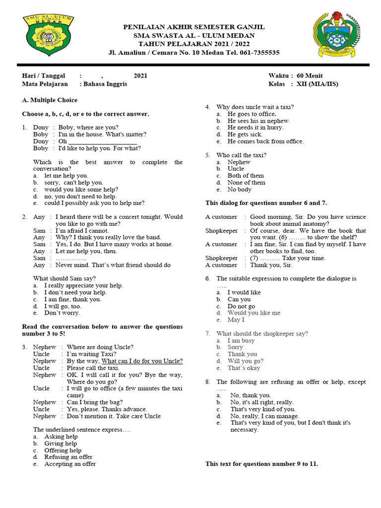 Pas - English Xii - Irma | PDF