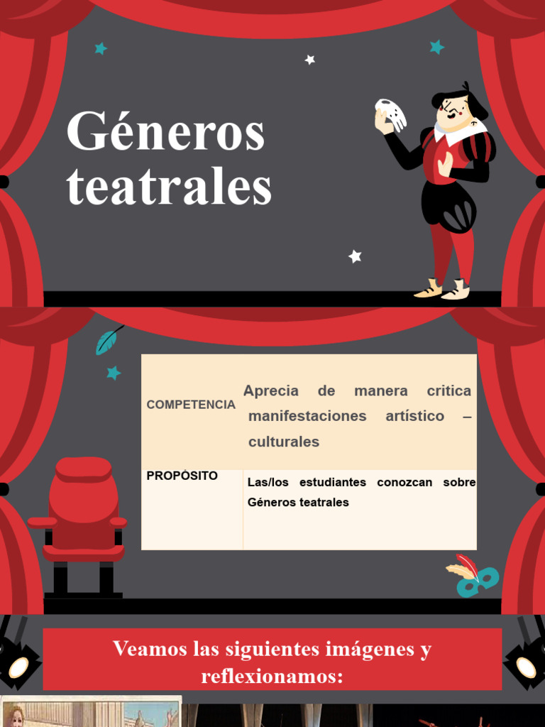 Generos Teatrales - Tercer Grado | PDF | Teatro | Tragedia