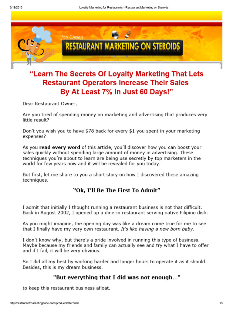 Example Sales Letter | PDF | Marketing | Books