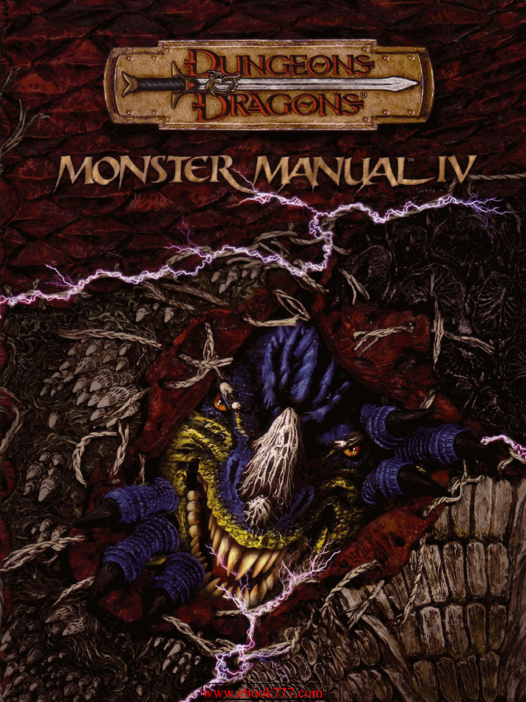 DND 3e Monster Manual IV | PDF | Dungeons & Dragons | Gary Gygax Games