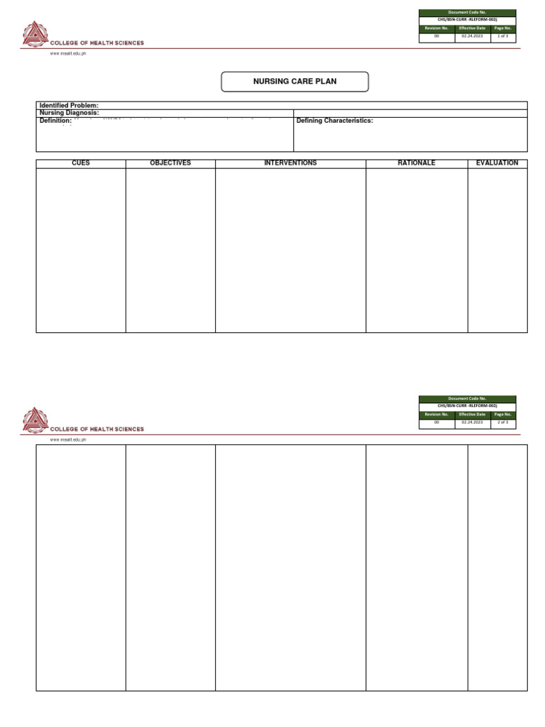 002j-NURSING-CARE-PLAN | Download Free PDF | Nursing | Medical Diagnosis
