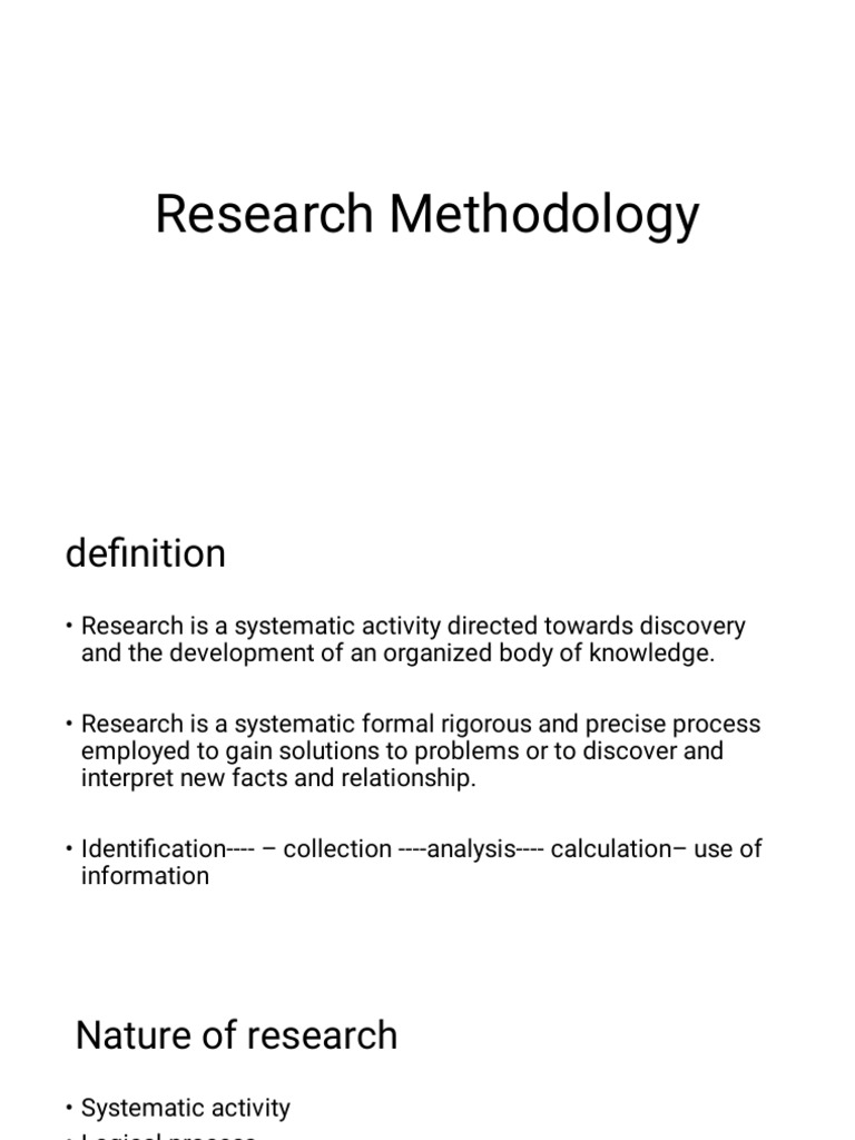 Research Methodolgy Slides | PDF | Sampling (Statistics) | Scientific ...
