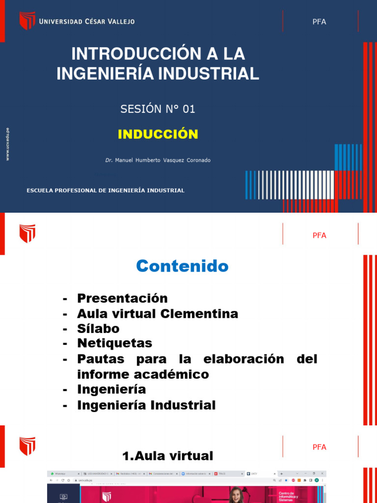 Clase 01 | Descargar gratis PDF | Ingeniería Industrial | Ingeniería