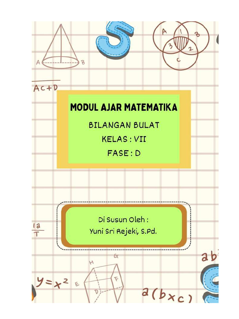0531 Modul Ajar 7 Bilangan Bulat | PDF
